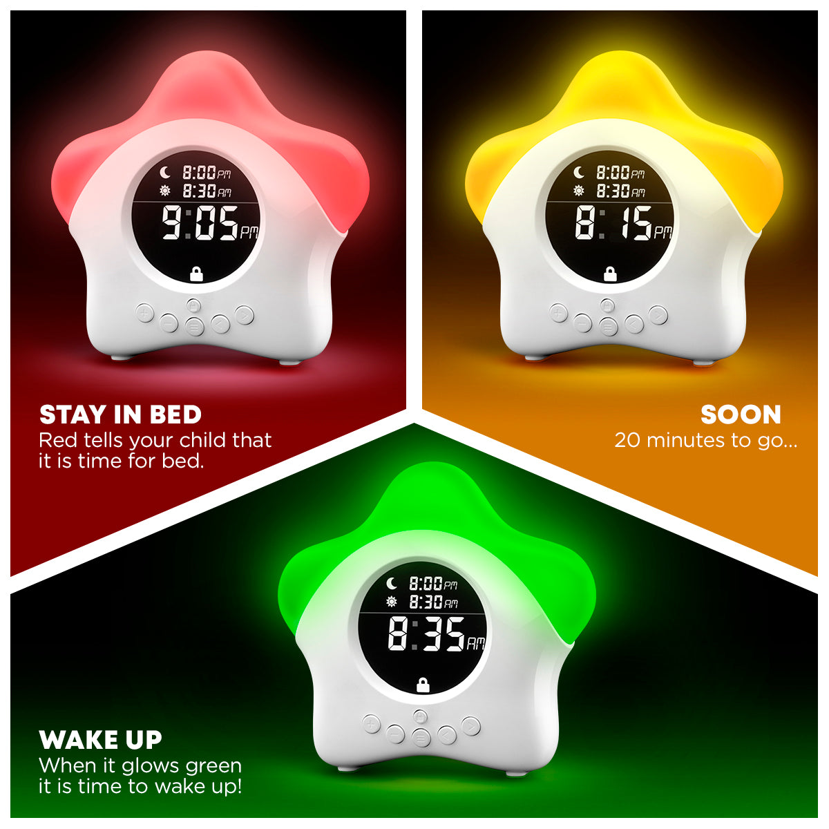 Kids Ok to Wake Clock for Kids - Toddler Sleep Training Clock, Night L ...
