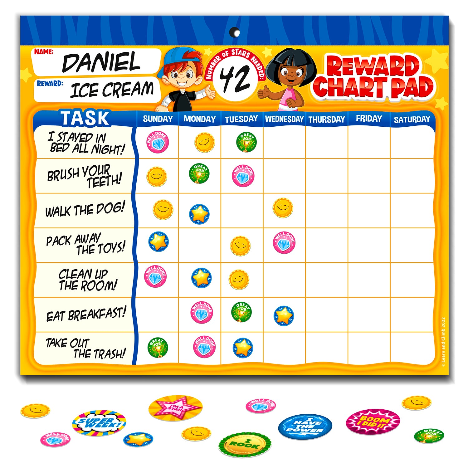 Discipline Charts For Elementary Reward Charts | Colourful Stars